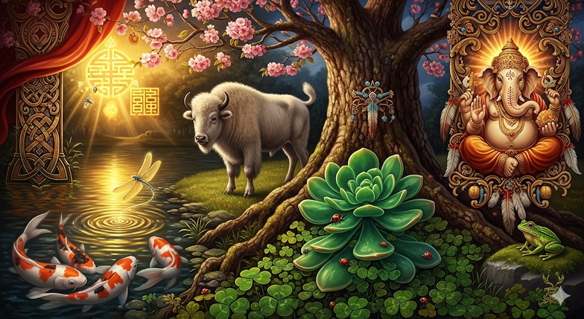 Lucky Symbols from Mythology, Culture, Nature, Animals, and More